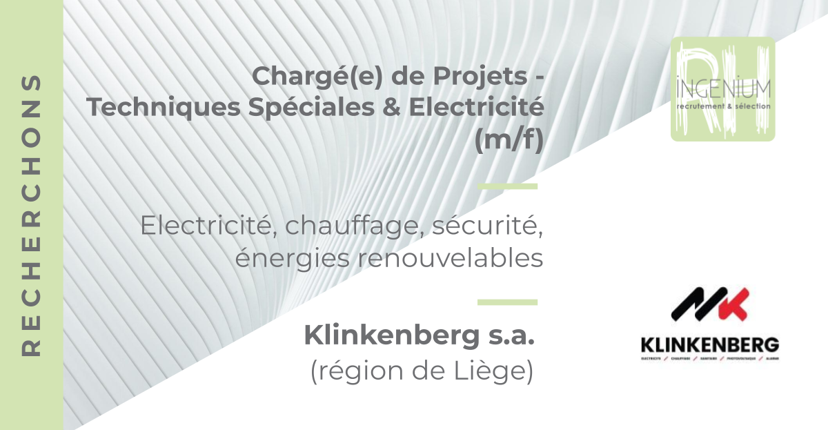 Chargé de Projets - techniques spéciales & électricité (m/f ...